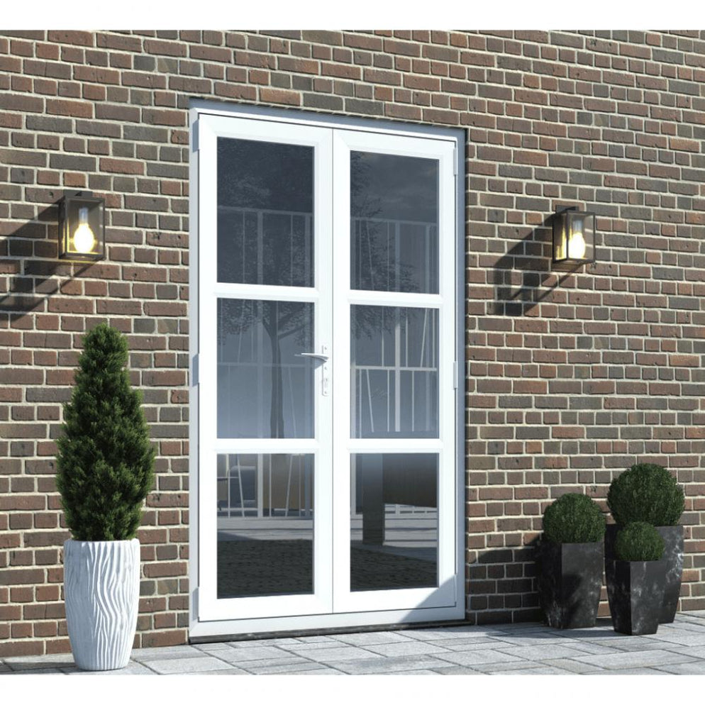 1300mm Black PVCu Heritage French Door