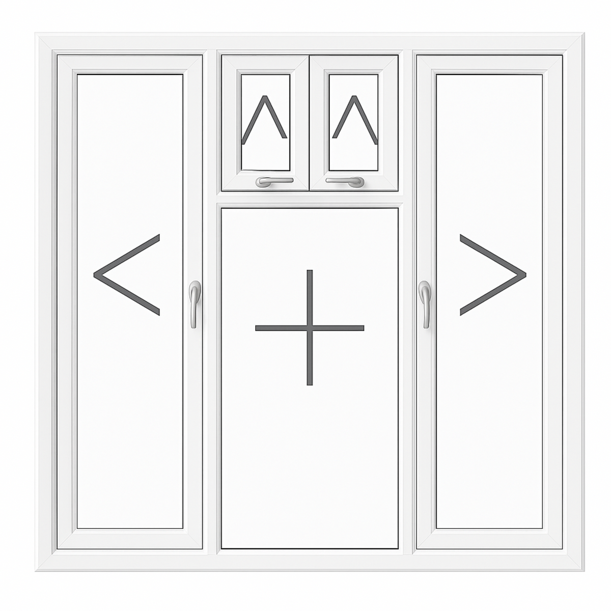 Veka M70 UPVC Window - 4 Section