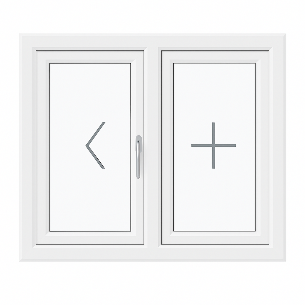 Veka M70 UPVC Window - 2 Section