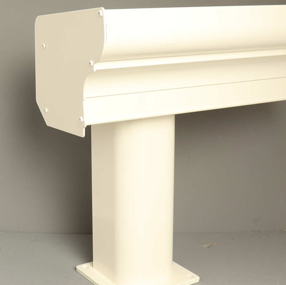Pigato Veranda - Cream - Classic Gutter - Rounded with Base Plate
