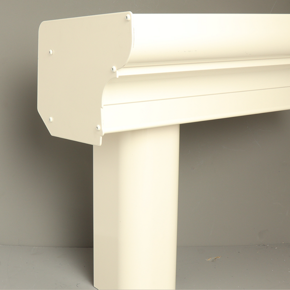 Pigato Veranda - Cream - Classic Gutter - Rounded without Base Plate