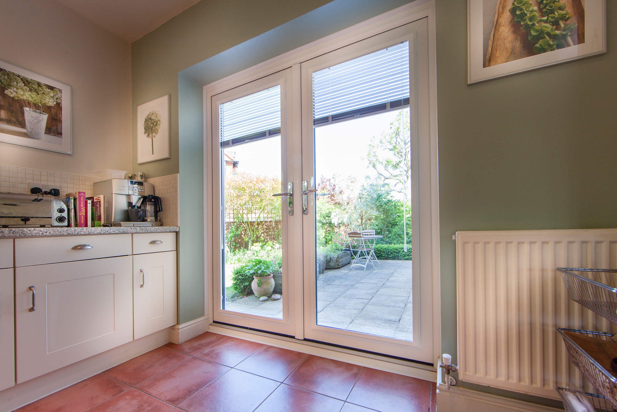 1400mm - White uPVC French Door