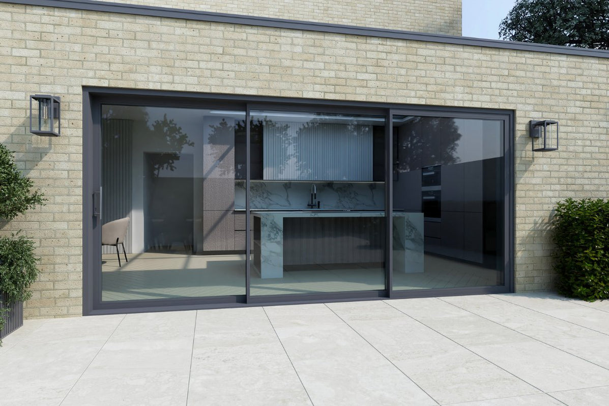 AluK Aluminium 3 Section Sliding Door