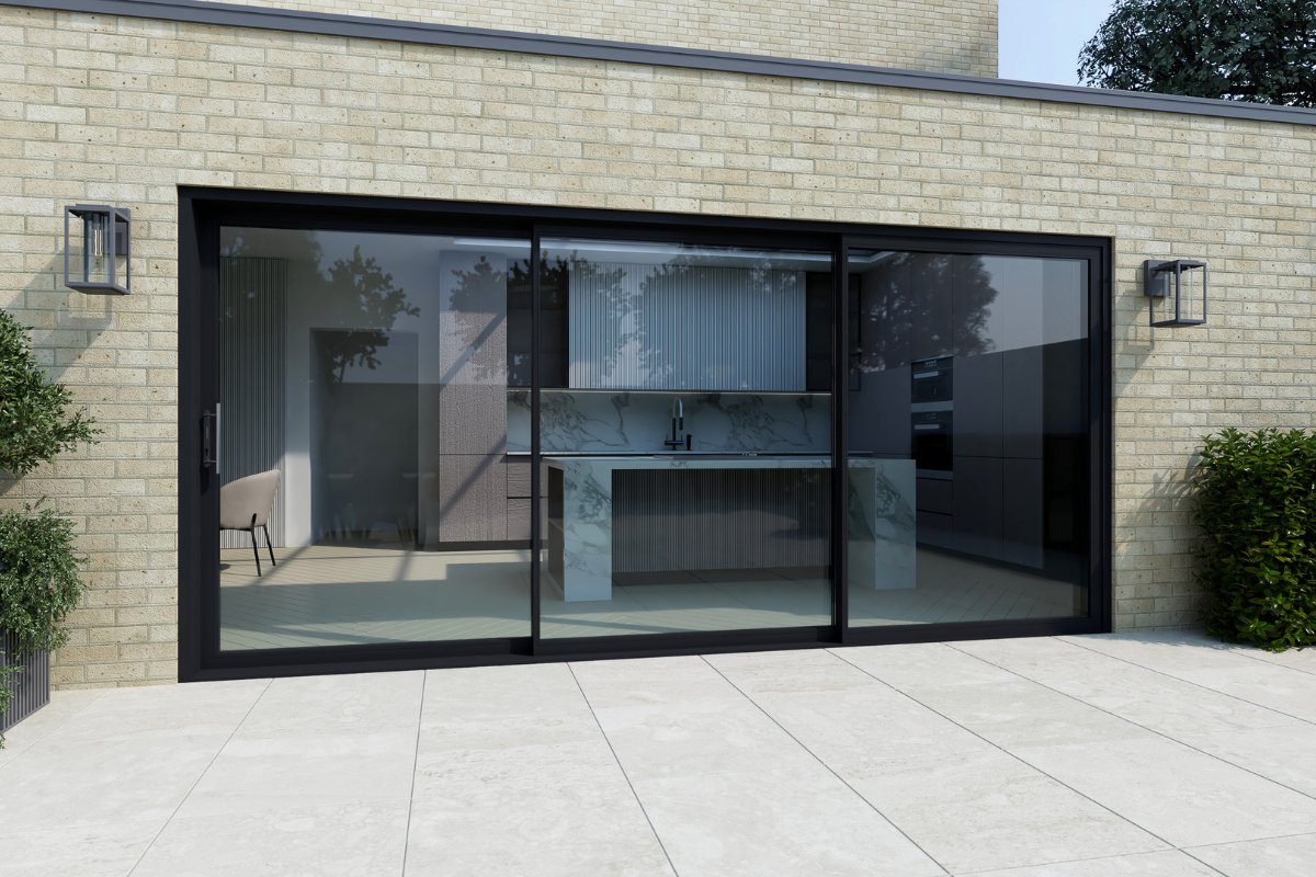 AluK Aluminium 3 Section Sliding Door