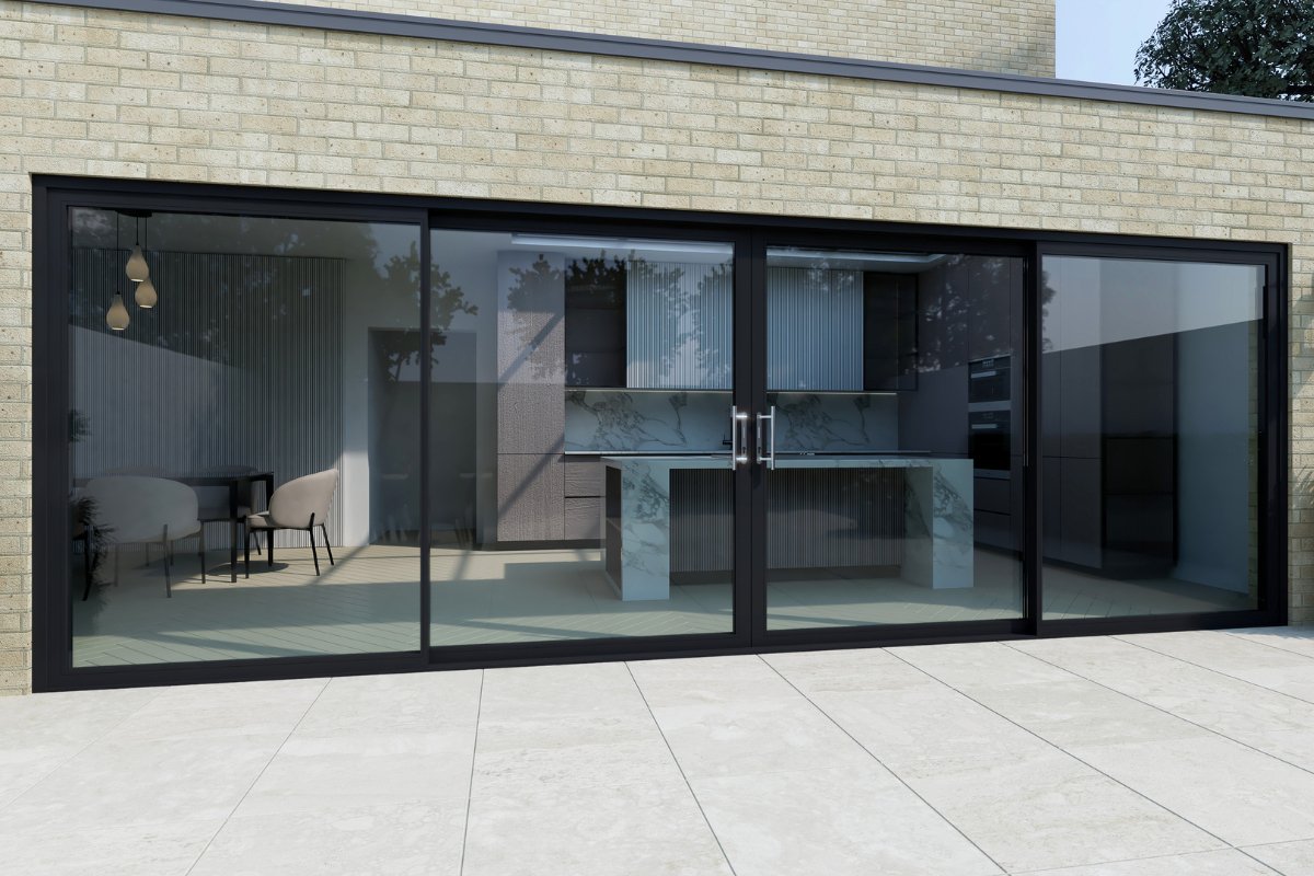 AluK Aluminium 4 Section Sliding Door