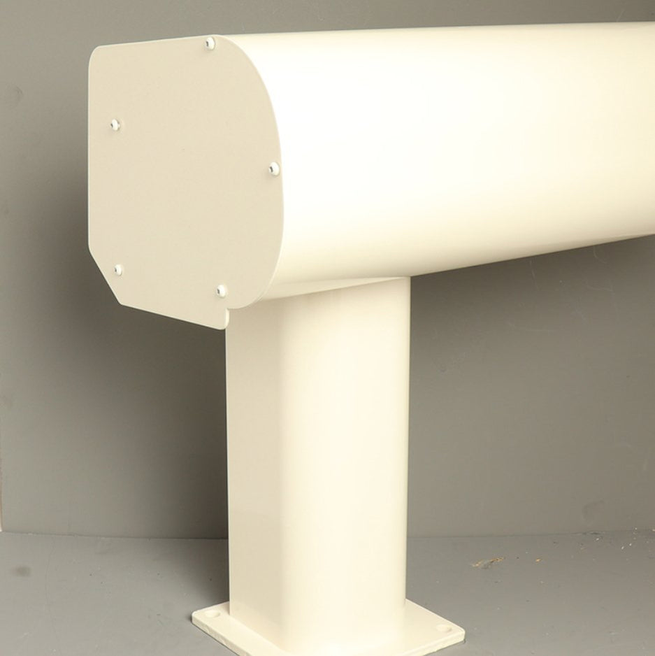 Pigato Veranda - Cream - Round Gutter - Rounded with Base Plate