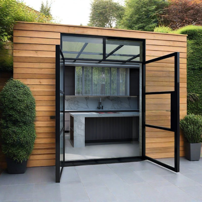 Smart Heritage Aluminium French Door & Top Window