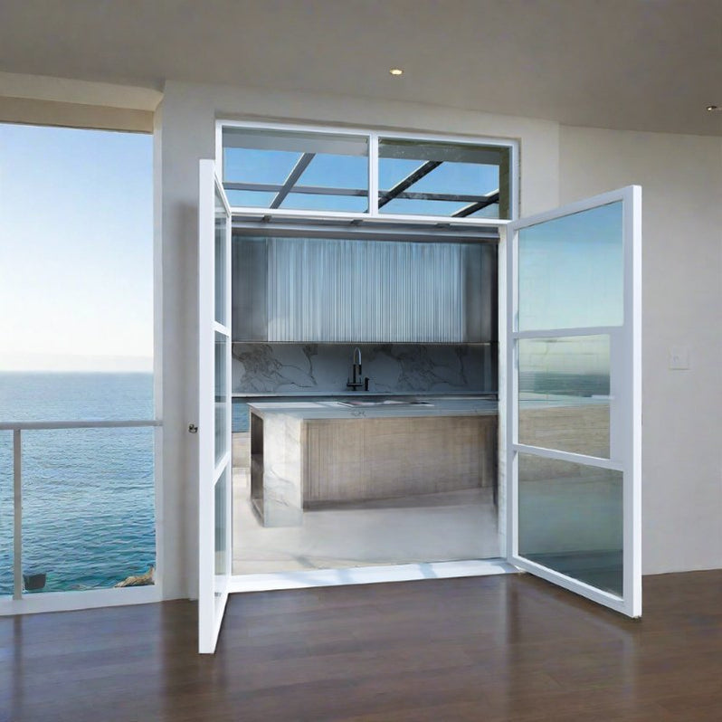 Smart Heritage Aluminium French Door & Top Window