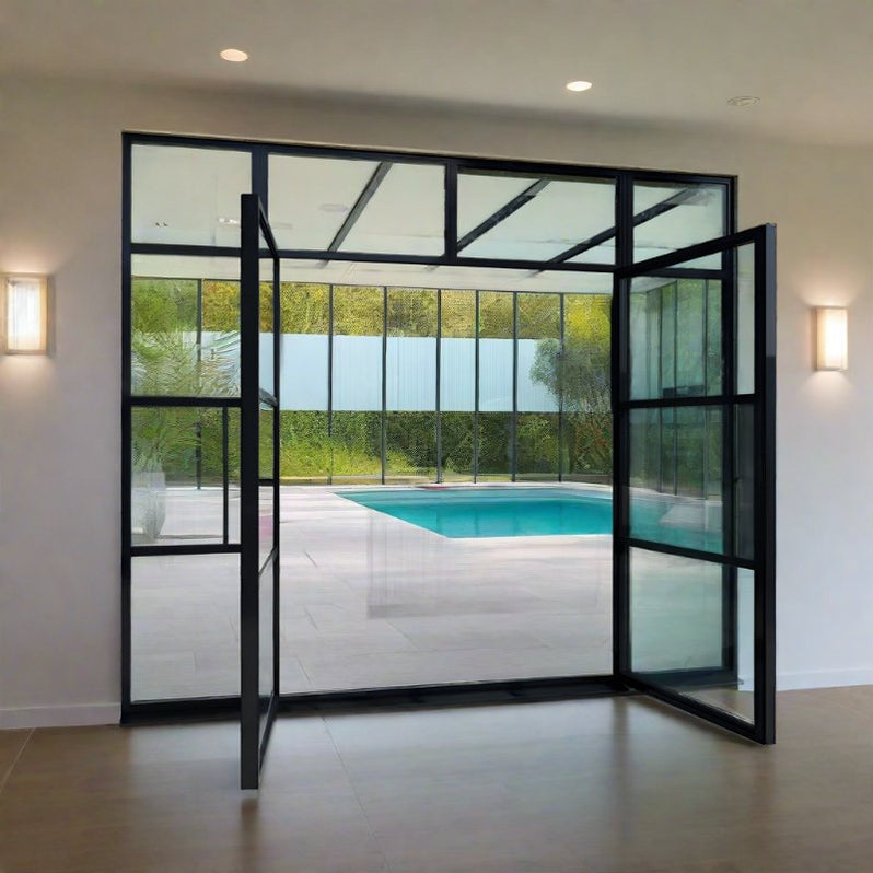 Aluminium Heritage French Door + Top/Side Windows