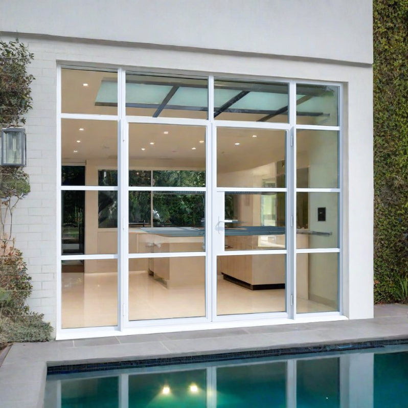 Aluminium Heritage French Door + Top/Side Windows