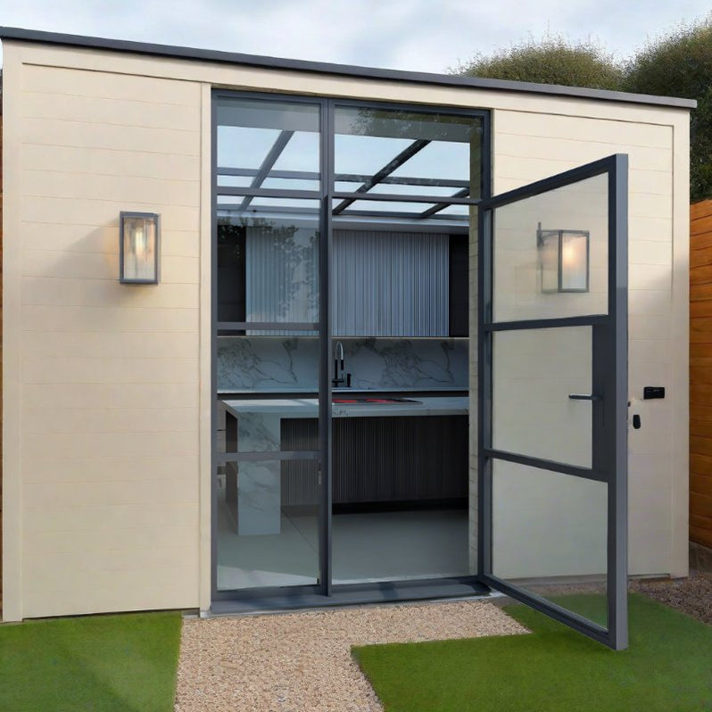Aluminium Heritage Single Door + Top/Side Windows
